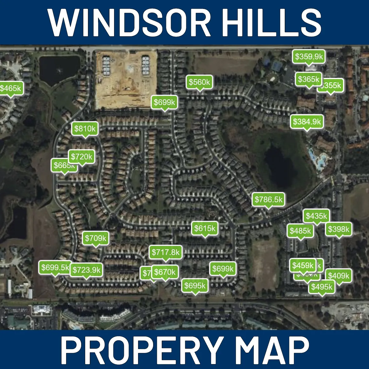 Windsor Hills Property Map - The Jerry Barker Group